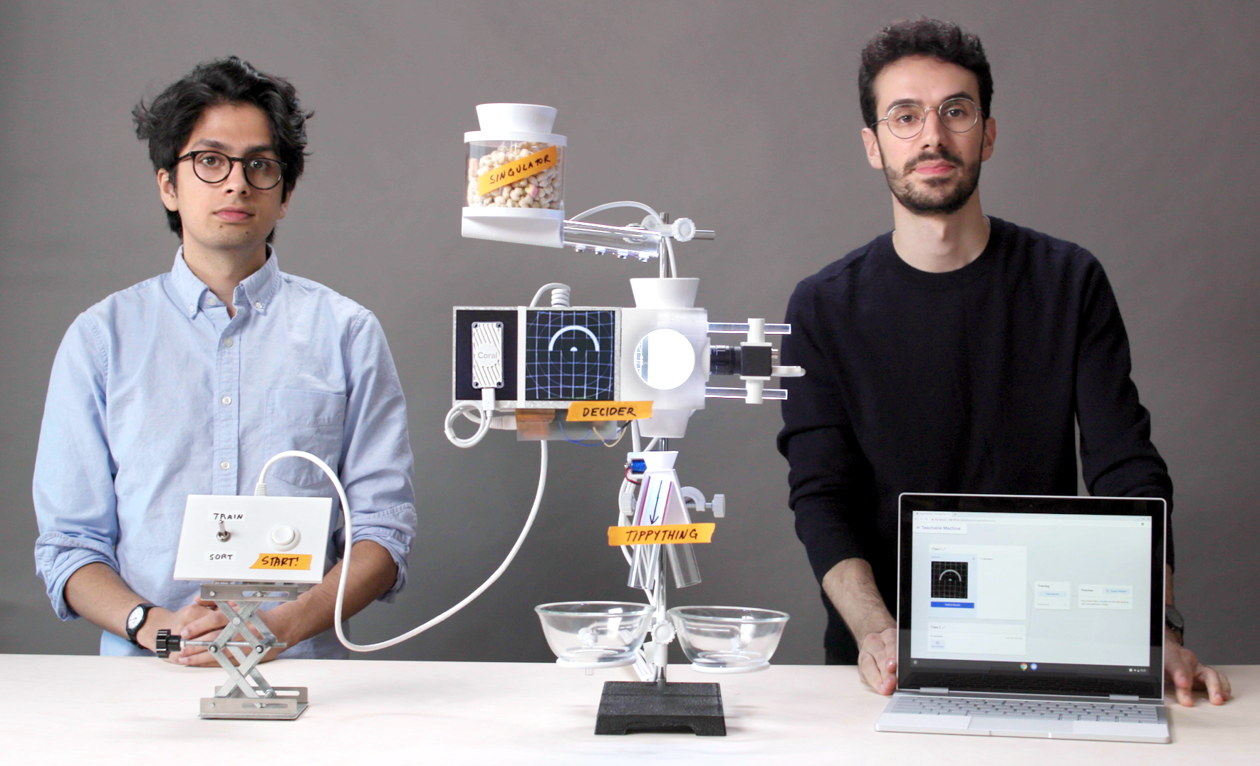 Sorting Marshmallows with AI - Using Coral and Teachable Machine